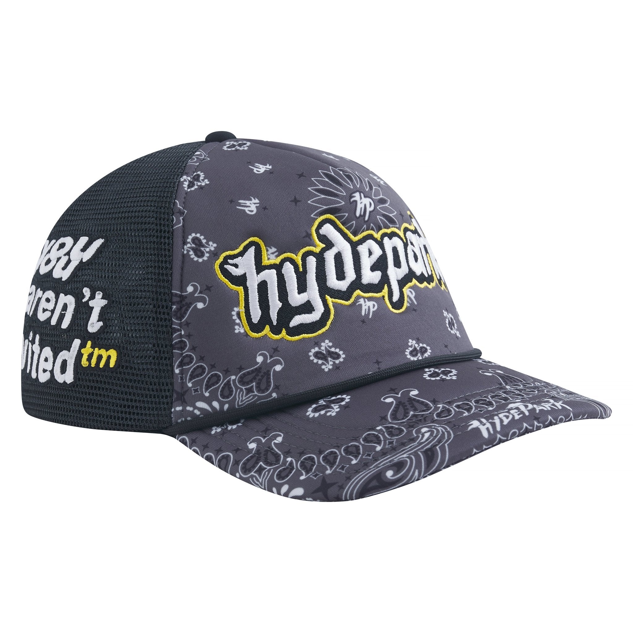 HP Bandana Trucker Hat | Black – Capsule NYC