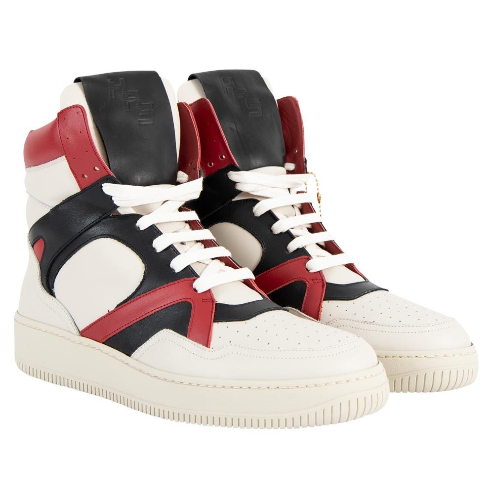 Mongoose Sneaker | Bone/Black/Red – Capsule NYC