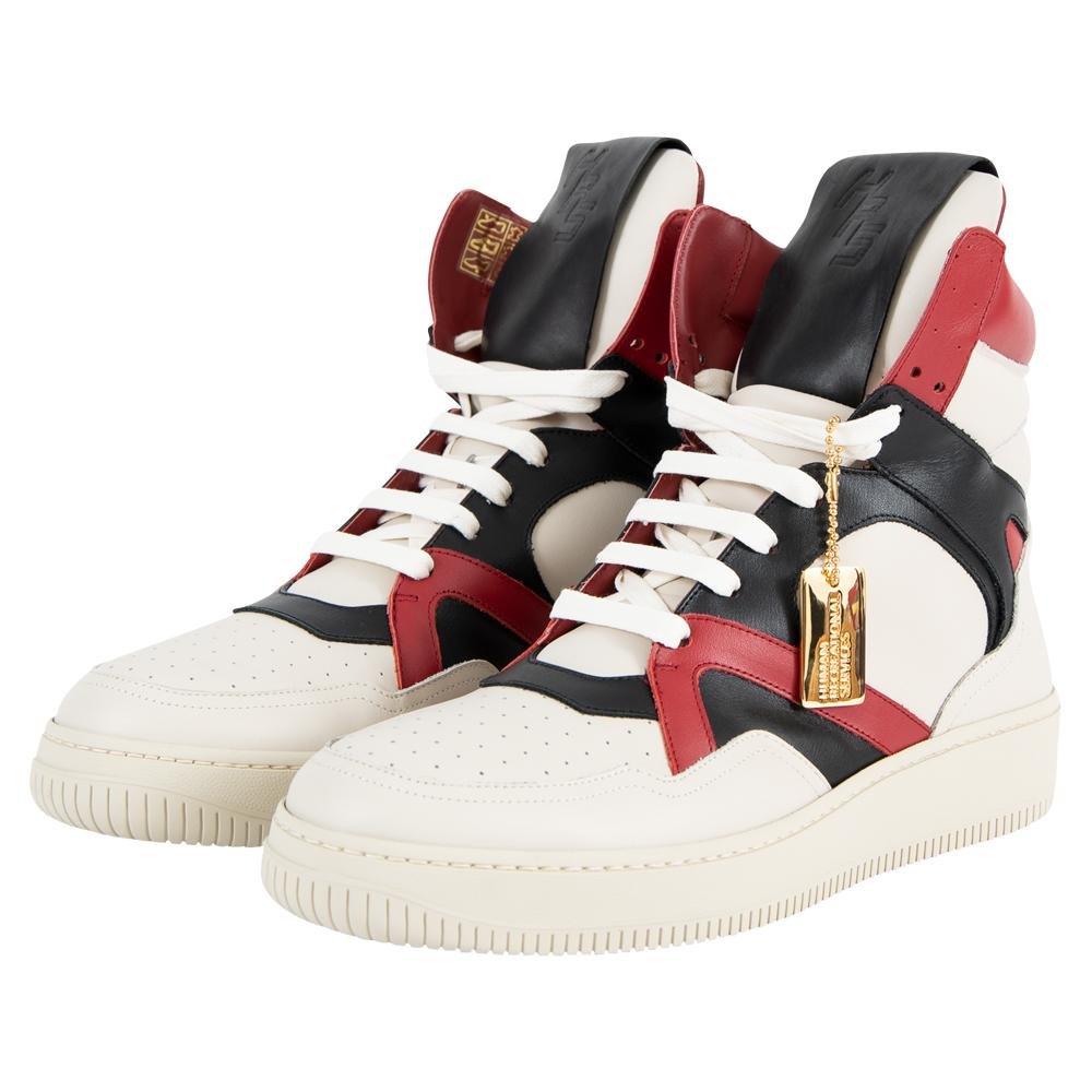 Mongoose Sneaker | Bone/Black/Red – Capsule NYC