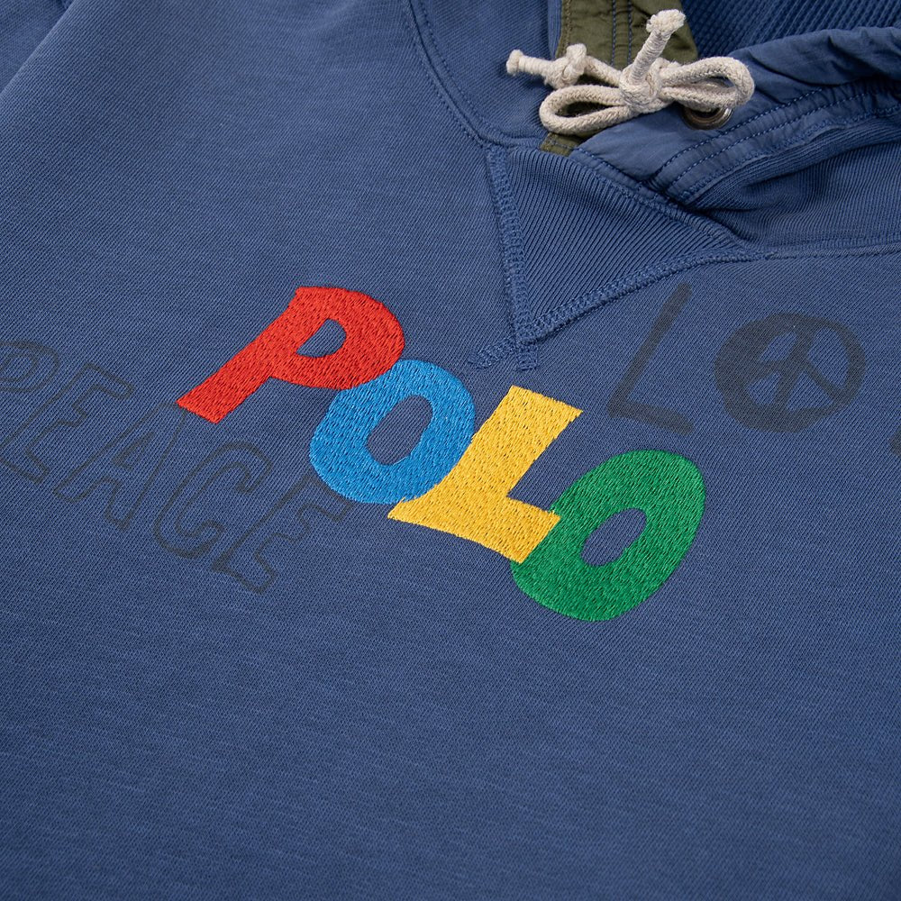 Patchwork Fleece Hoodie | Royal Multi – Capsule NYC