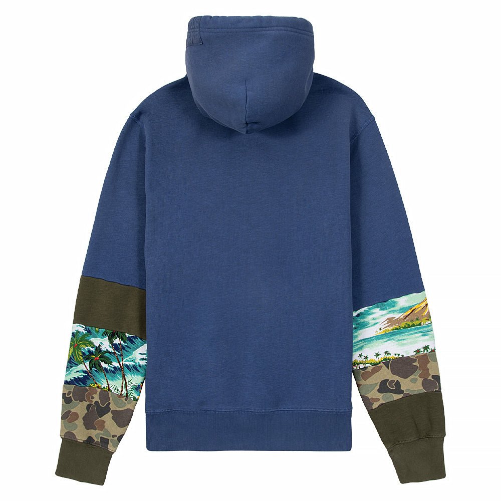 Patchwork Fleece Hoodie | Royal Multi – Capsule NYC